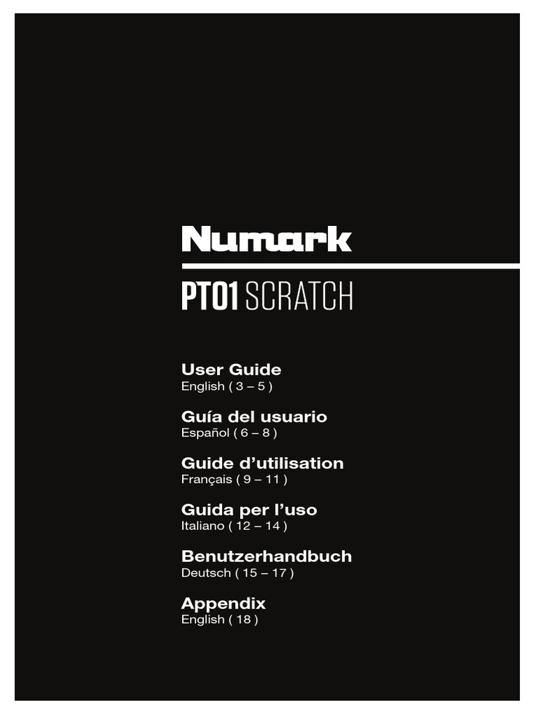 Pt01 Scratch User Guide V1 2 Pdf Sound Production Technology