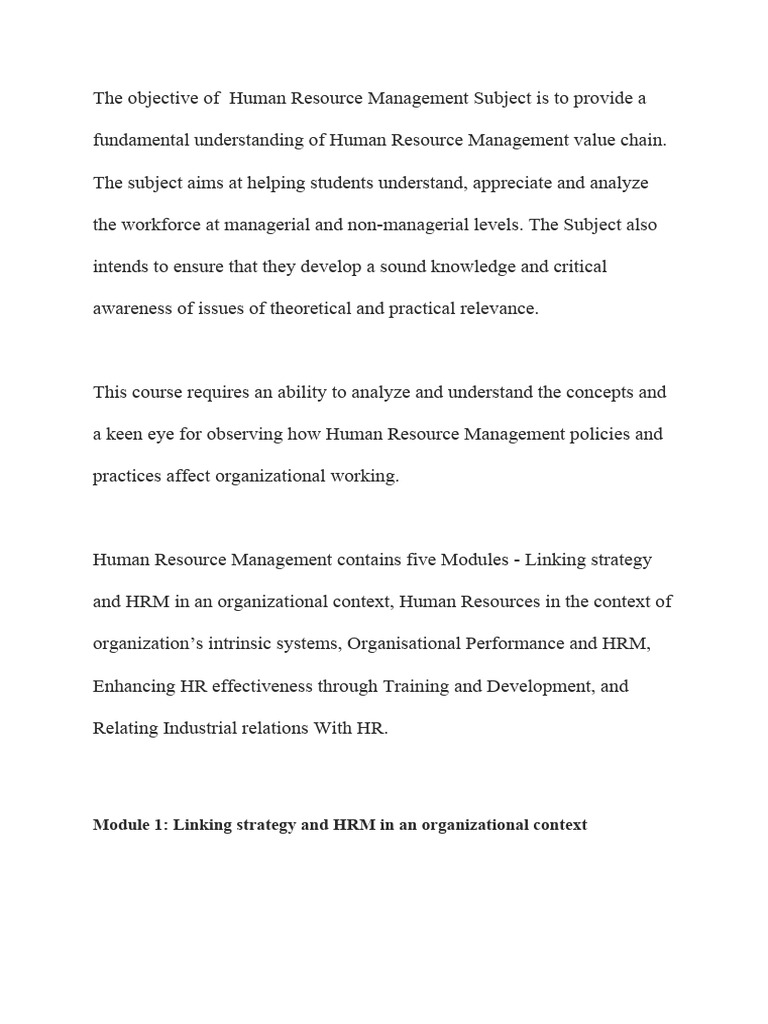 HR Notes | PDF | Human Resource Management | Employment