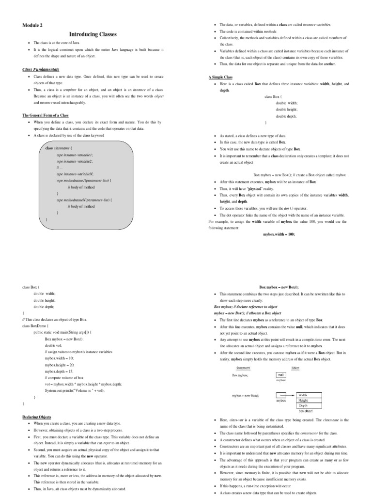 M 2 Java Pdf Class Computer Programming Parameter Computer Programming 