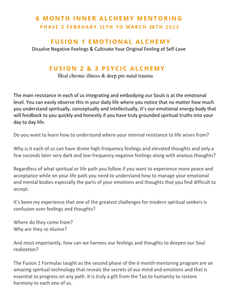 Emotional Alchemy | PDF | Experience | Thought