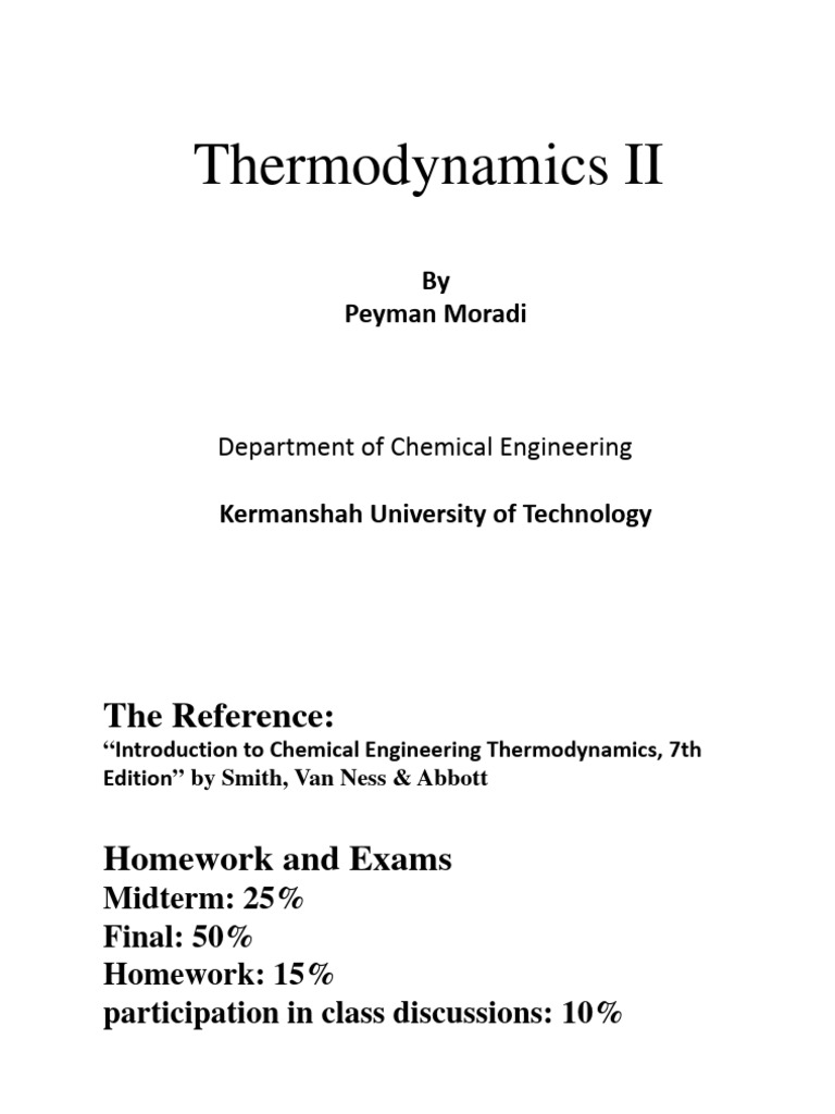 Thermodynamics II: by Peyman Moradi | PDF | Internal Combustion Engine ...