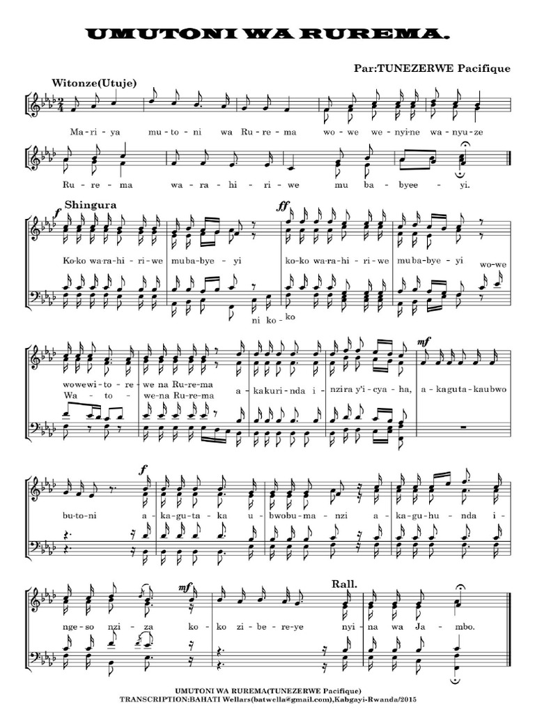 Umutoni Wa Rurema-P.Tunezerwe | PDF