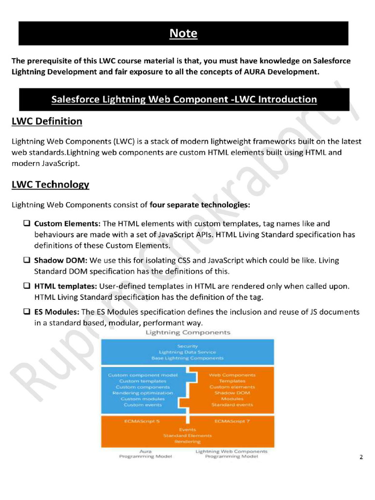 Salesforce Lwc Lightningwebcomponent Course Material 1 Removed Pdf