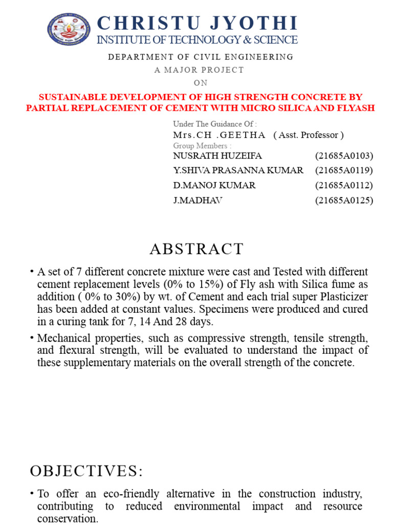 Major Project Batch-03 | PDF | Concrete | Cement