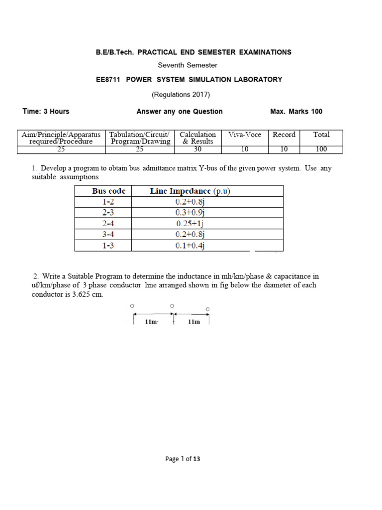 Pss Lab Questions | PDF | Inductance | Electrical Network