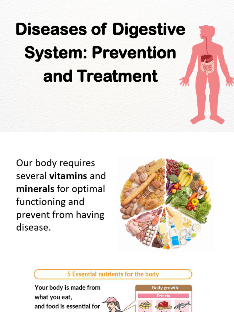 Digestive System Diseases: Causes & Solutions | PDF | Vitamin | Foods