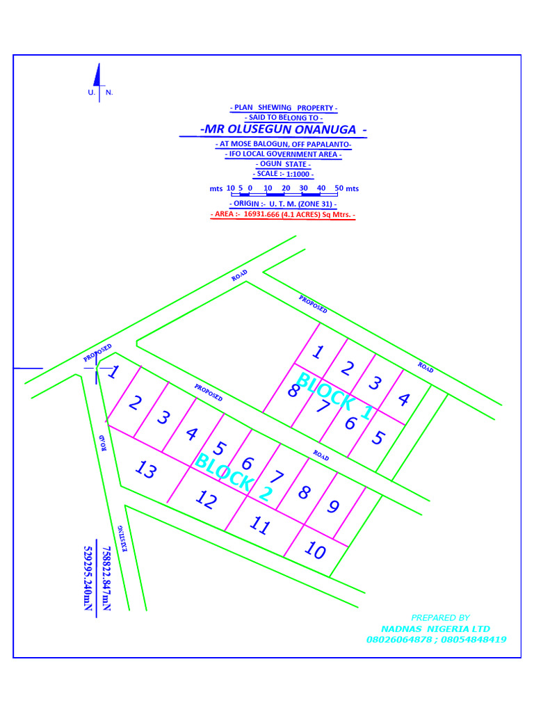 Onanuga Layout | PDF