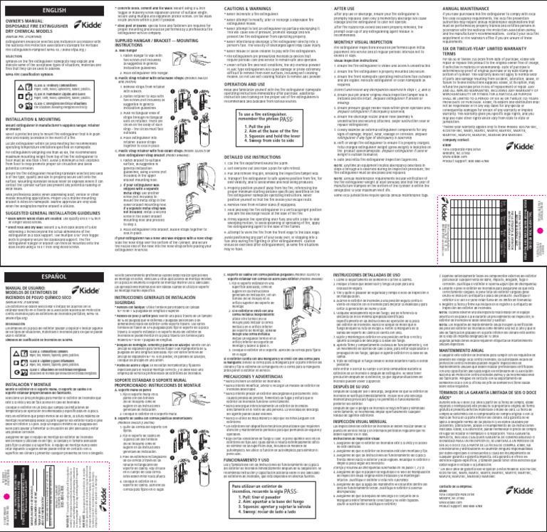 Fire Extinguisher Installation Guide | PDF | Materials | Building ...