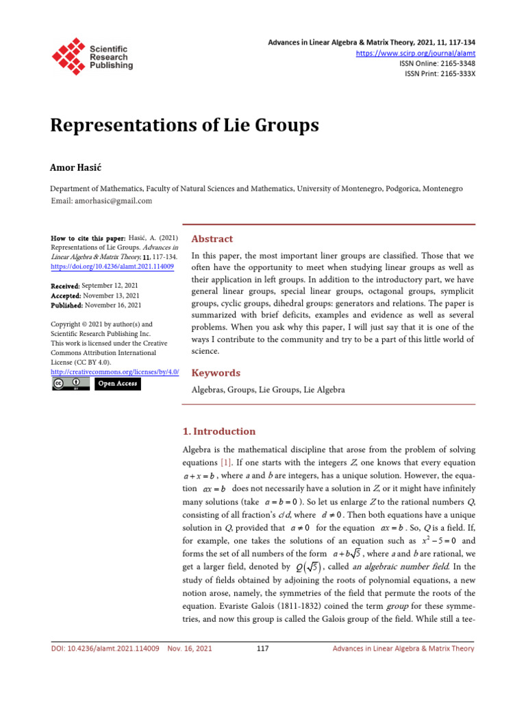 Alamt 2021111516050325 | PDF | Group (Mathematics) | Matrix (Mathematics)