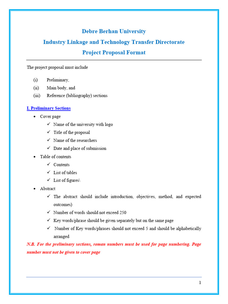 TT Proposal Format | PDF | Citation | Sampling (Statistics)