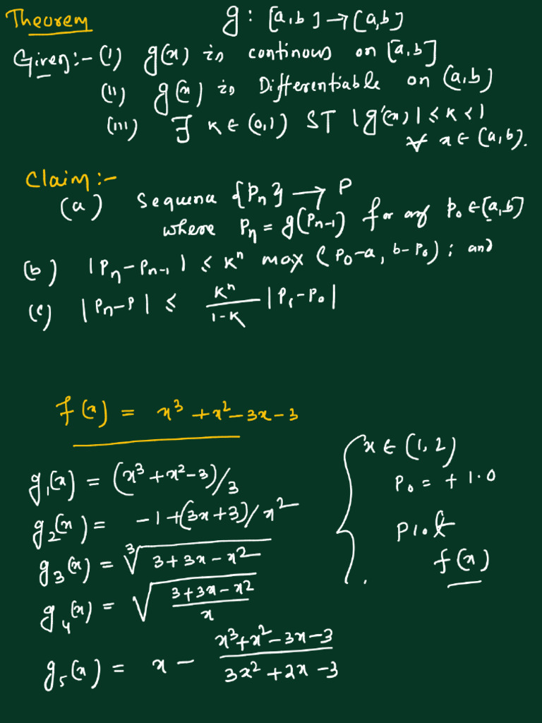 Fixed Point Method | PDF