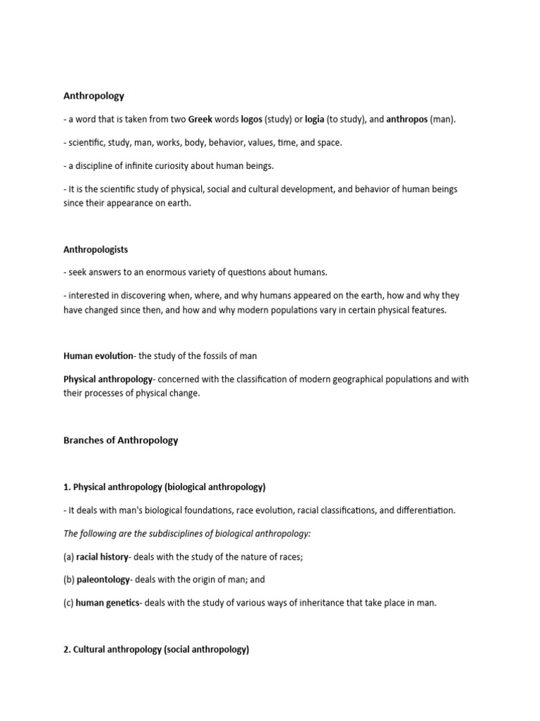 Sociocultural Anthropology | PDF | Anthropology | Methodology