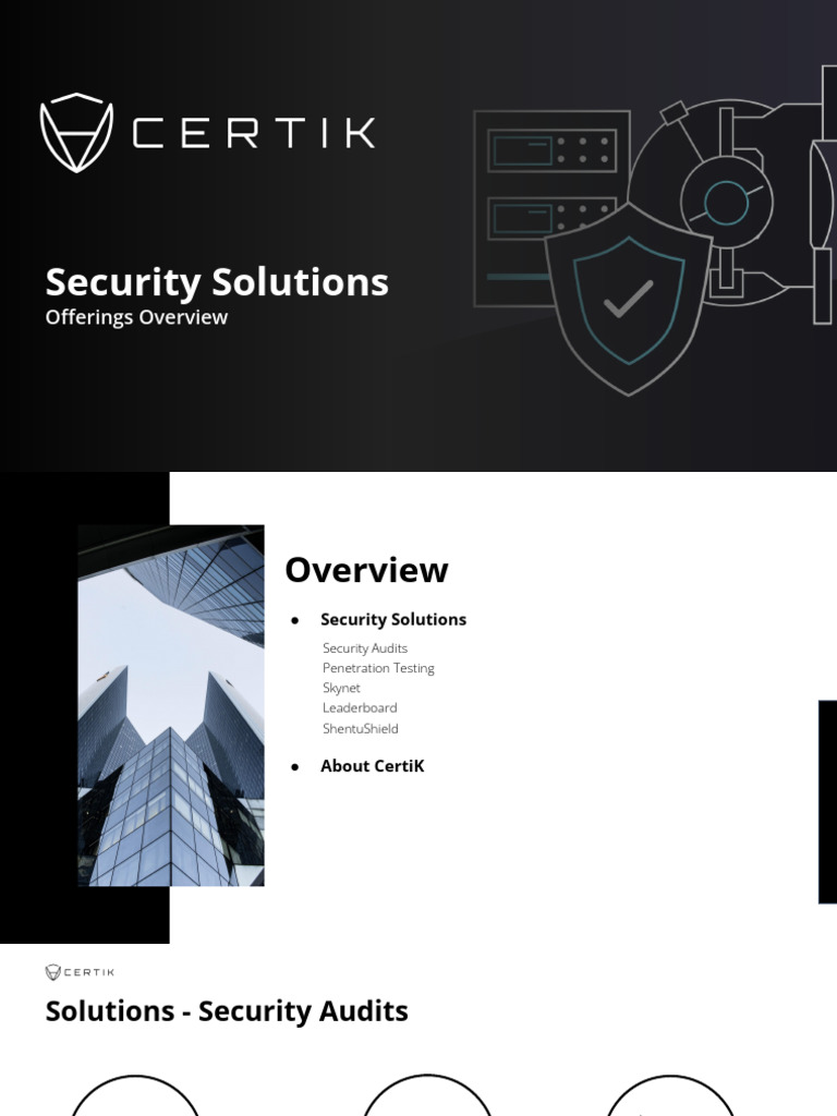 CertiK Security Solutions Deck | PDF | Computer Security | Security