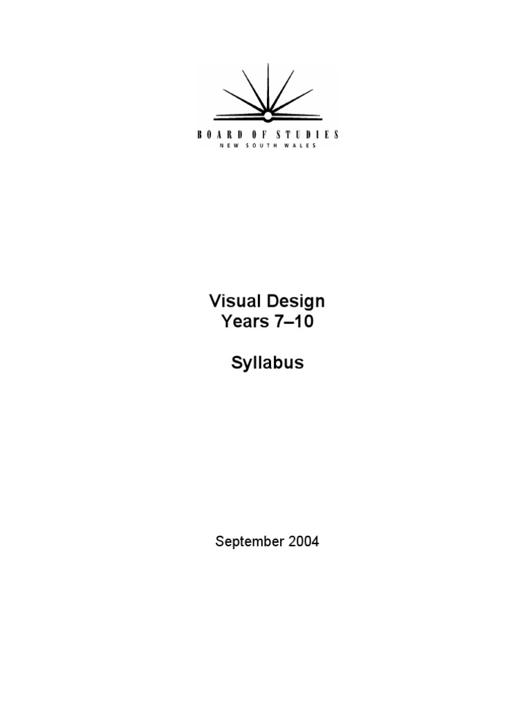 Visual Design 710 Syl | PDF | Design | Special Education