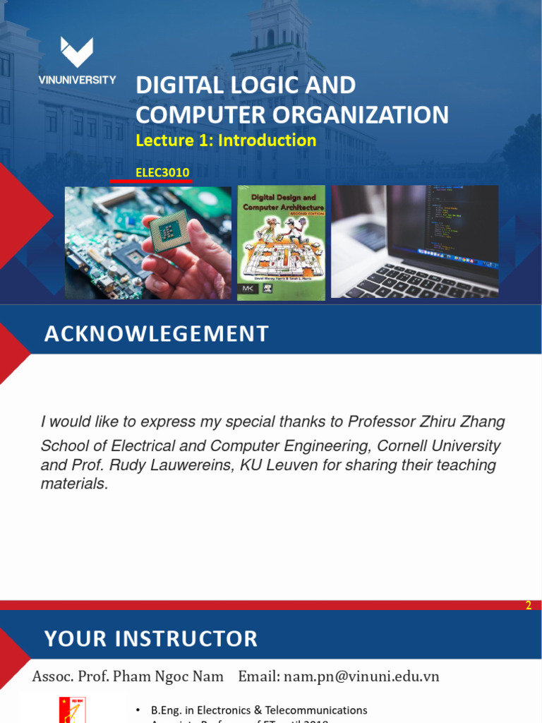 DigitalLogic ComputerOrganization L1 Handout | PDF | Arithmetic | Computer Engineering