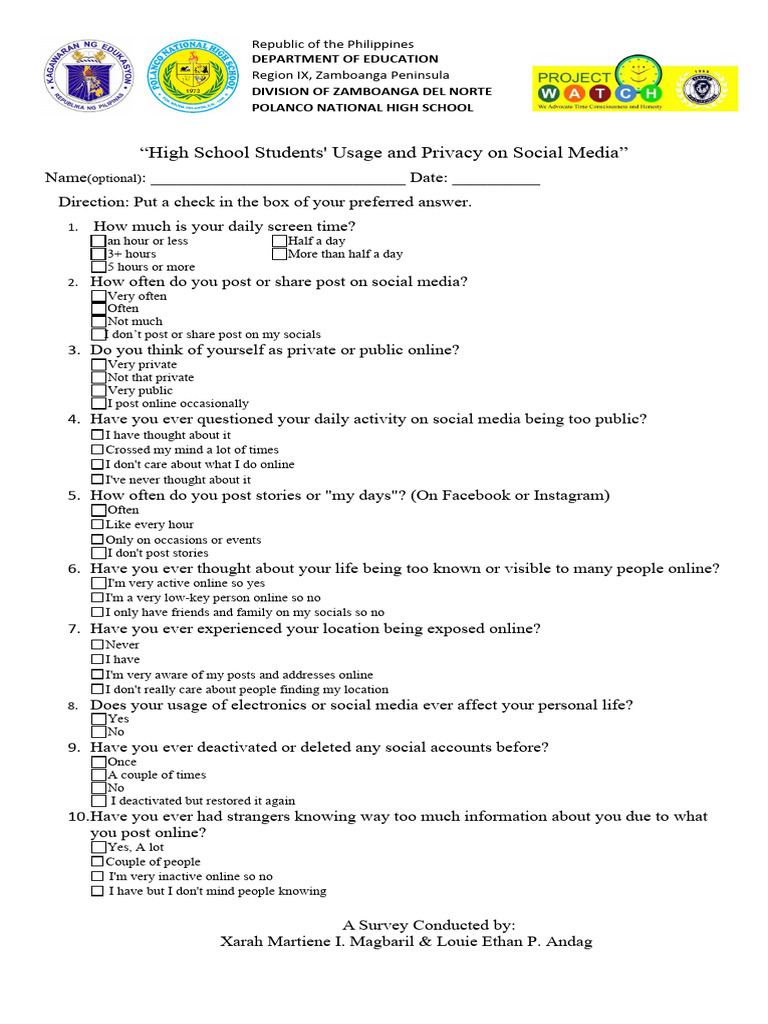 Survey Final Edited | PDF | Social Media | Popular Culture & Media Studies