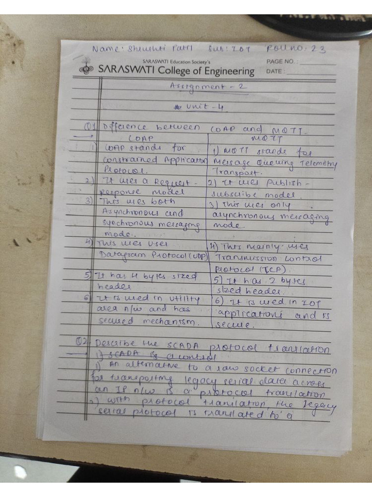 Iot Assignment 2 | PDF