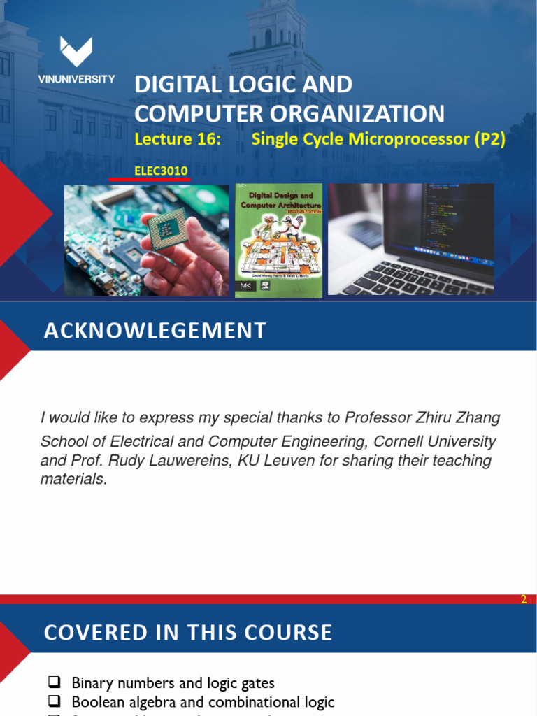 DigitalLogic ComputerOrganization L16 SingleCycleProcessorP2 Handout | PDF | Central Processing ...