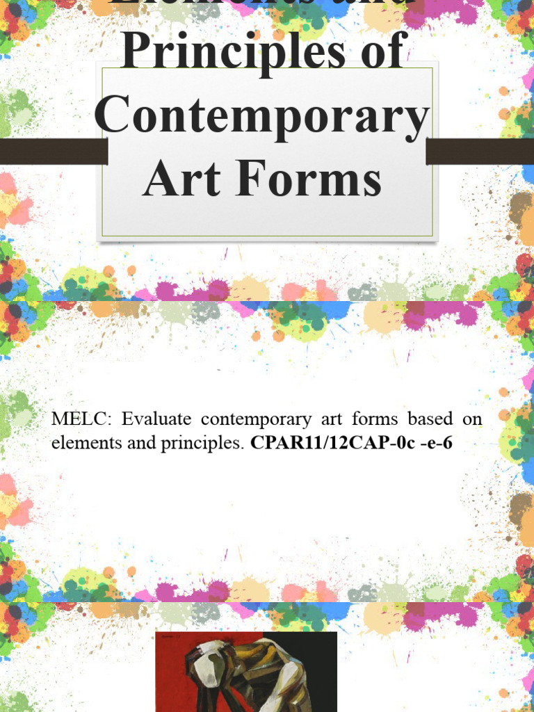 Elements and Principles of Arts Ccto | PDF | Shape | Color