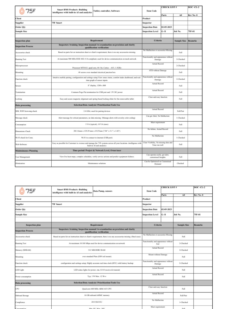 Quality Assurance Plan-75F | PDF | Computer Network | Gateway ...