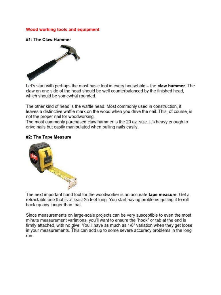 lesson 4 WOOD WORKS | PDF | Drill | Woodworking