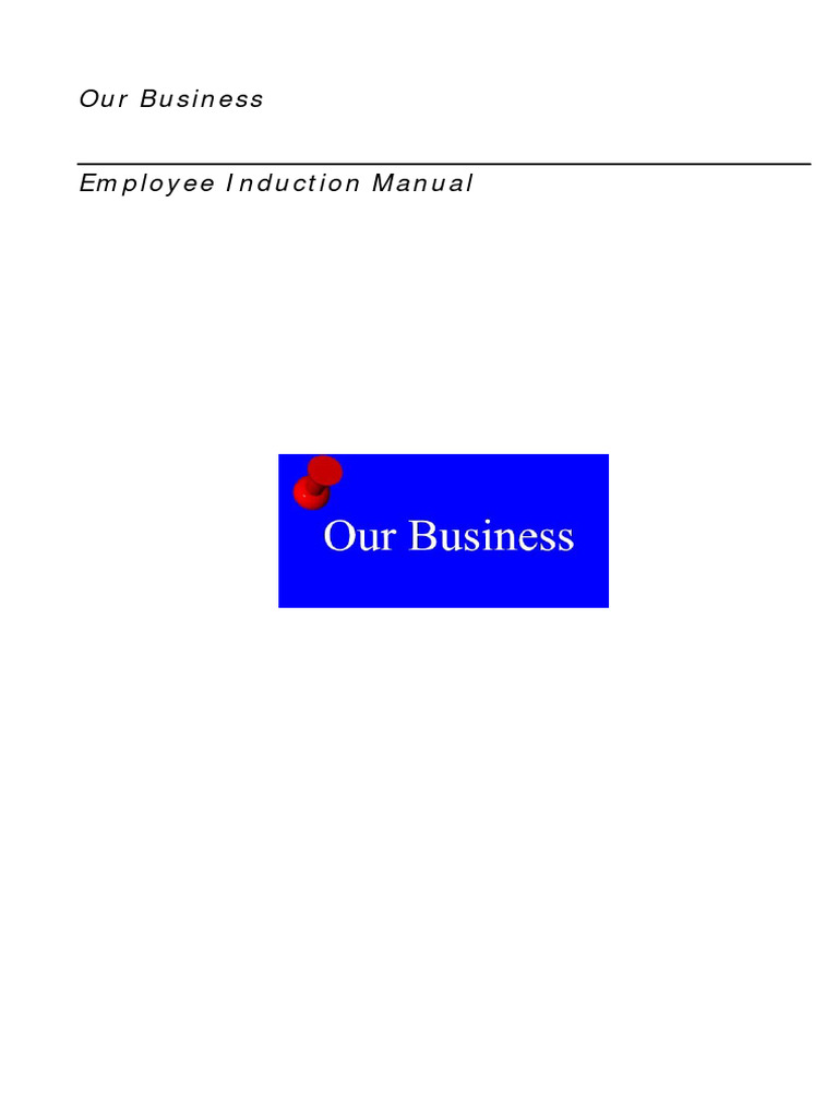 Employee Induction Manual | PDF | Sexual Harassment | Occupational ...