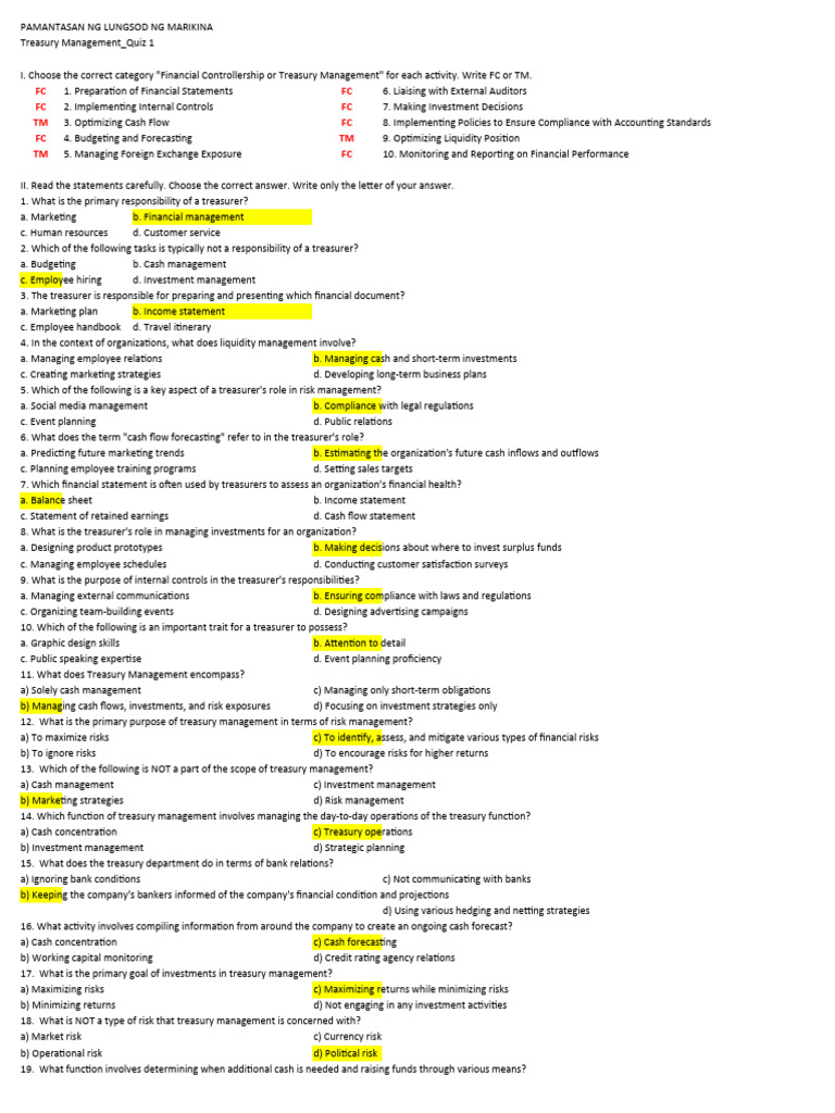 TM_Quiz-1 | PDF | Market Liquidity | Investing