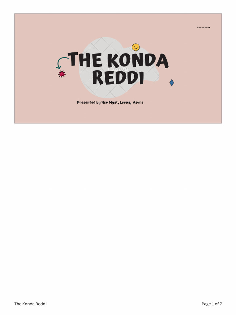 The Konda Reddi | PDF