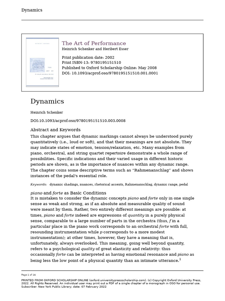 8A. Dynamics | Download Free PDF | Opus Number | Music