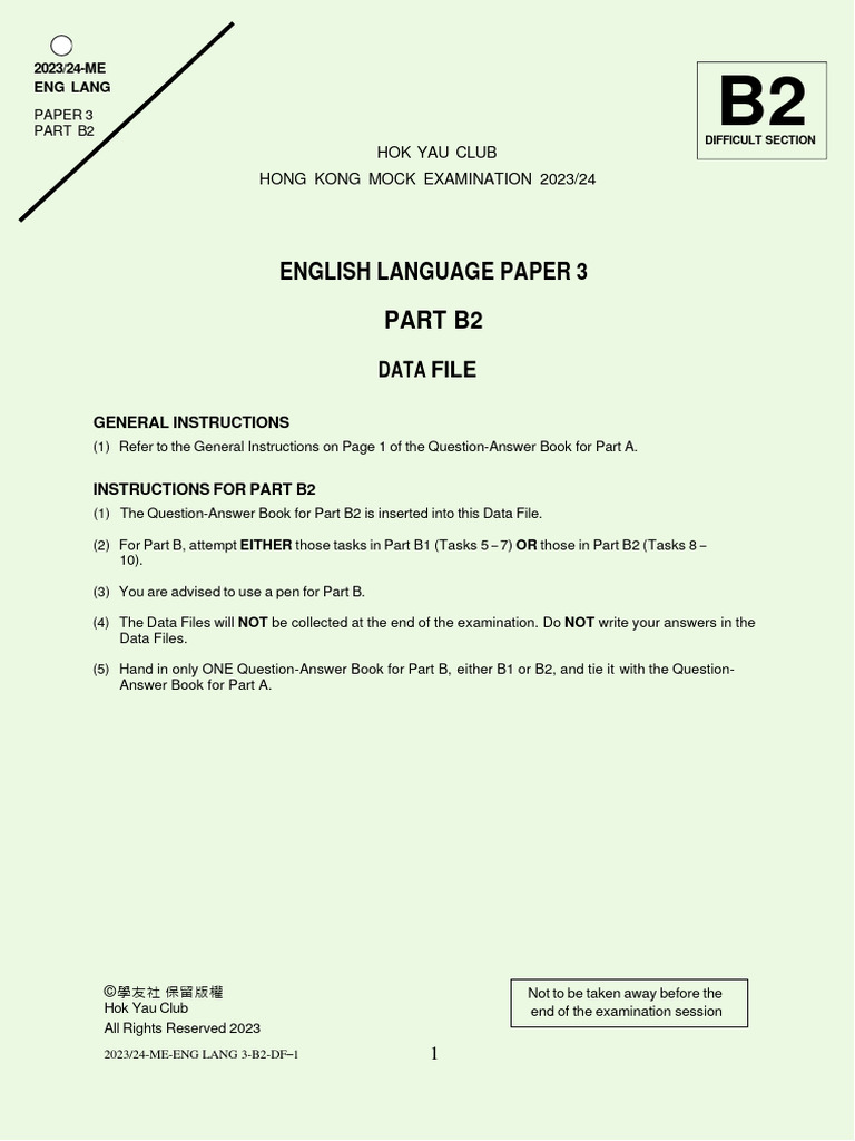 ME Paper 3 Part B2 Data File | PDF | Social Media | Popular Culture ...