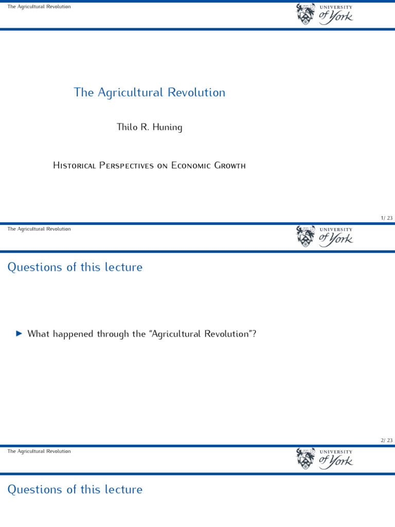 17 the Agricultural Revolution-slides | PDF | Crop Rotation | Enclosure
