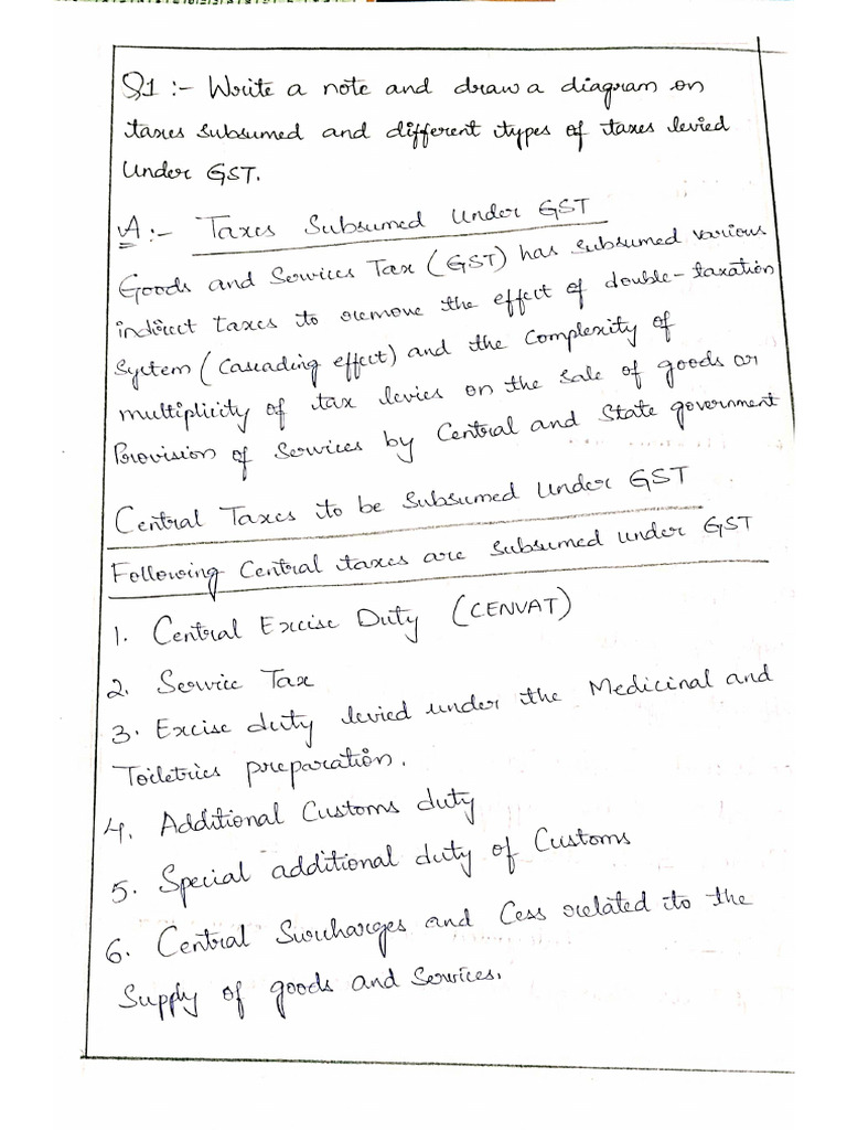GST Record Theory Answers | PDF