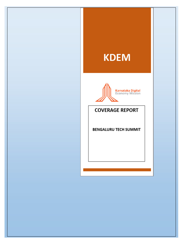 Coverage Report - Bengaluru Tech Summit KDEM | PDF | Bangalore