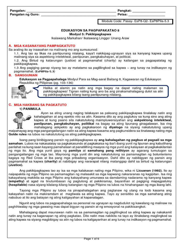 7 - Esp8 Q2 Week2 | PDF