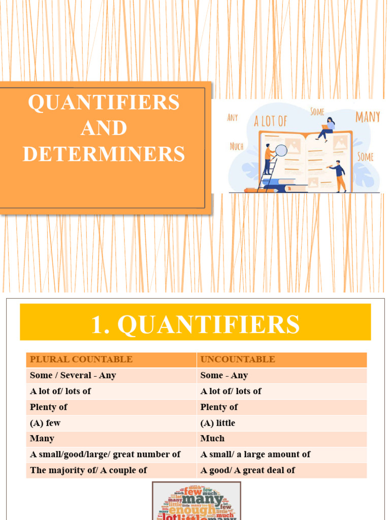 Quantifiers and Determiners | PDF | Plural | Grammatical Number