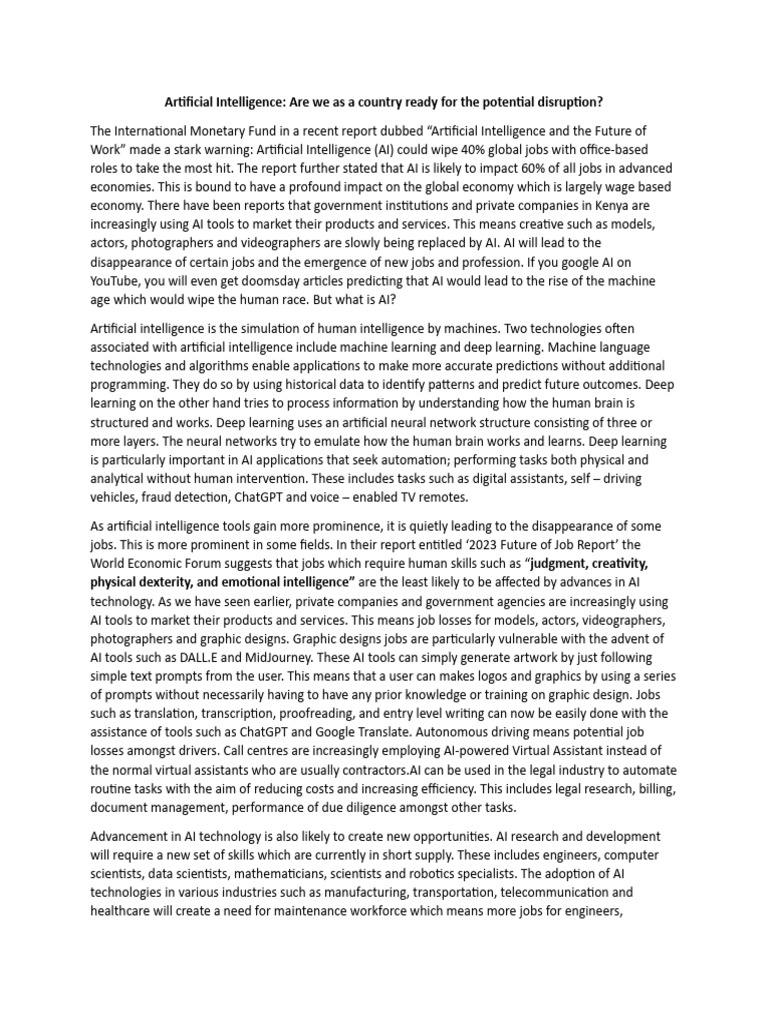 Artificial Intelligence - Article | PDF | Artificial Intelligence ...