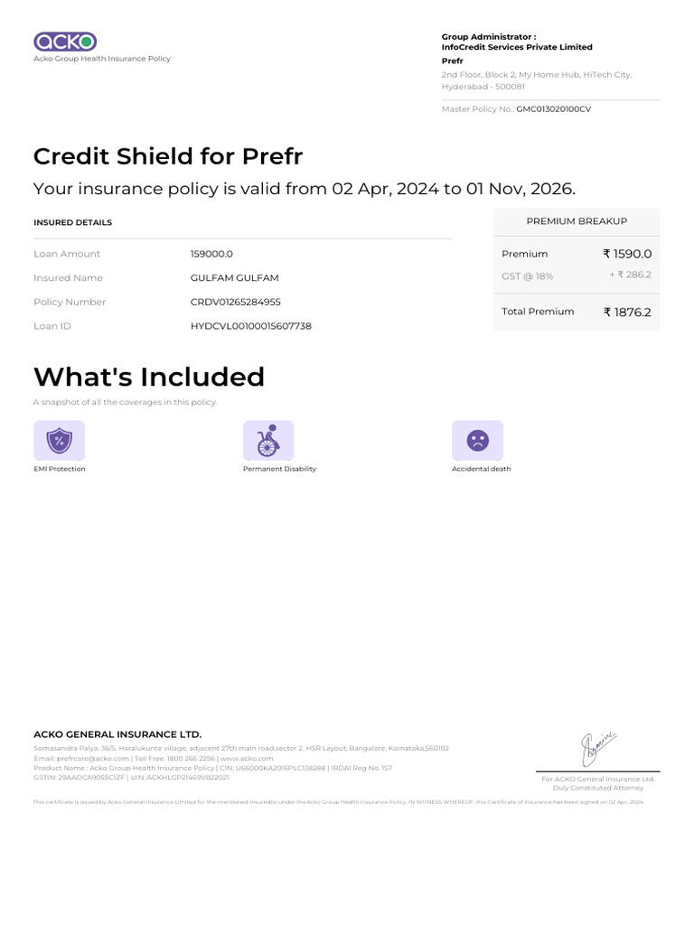 Insurance Policy | PDF | Insurance | Business Law