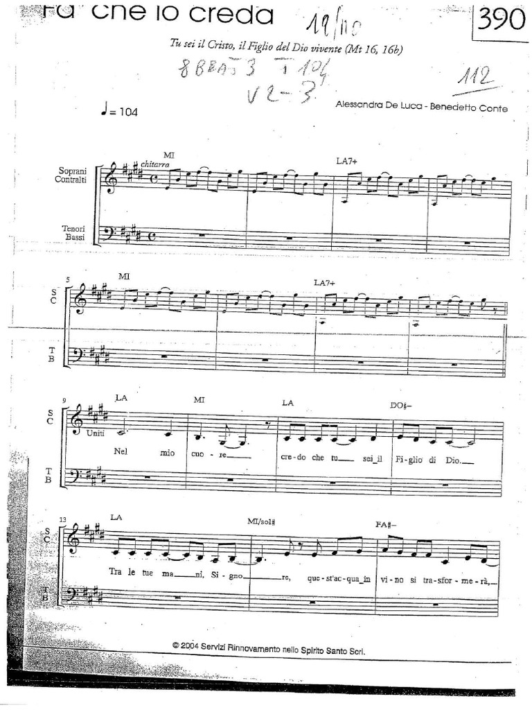 Fa Che Io Creda | PDF