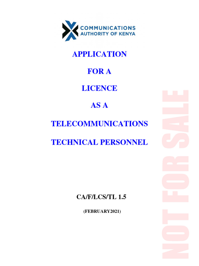 Application-for-Telecom-Personnel-Licence-TL-1.5 | PDF | Identity ...