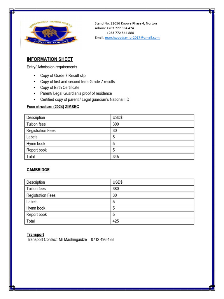 marchwood senior school prospectus | PDF | Pencil | Clothing
