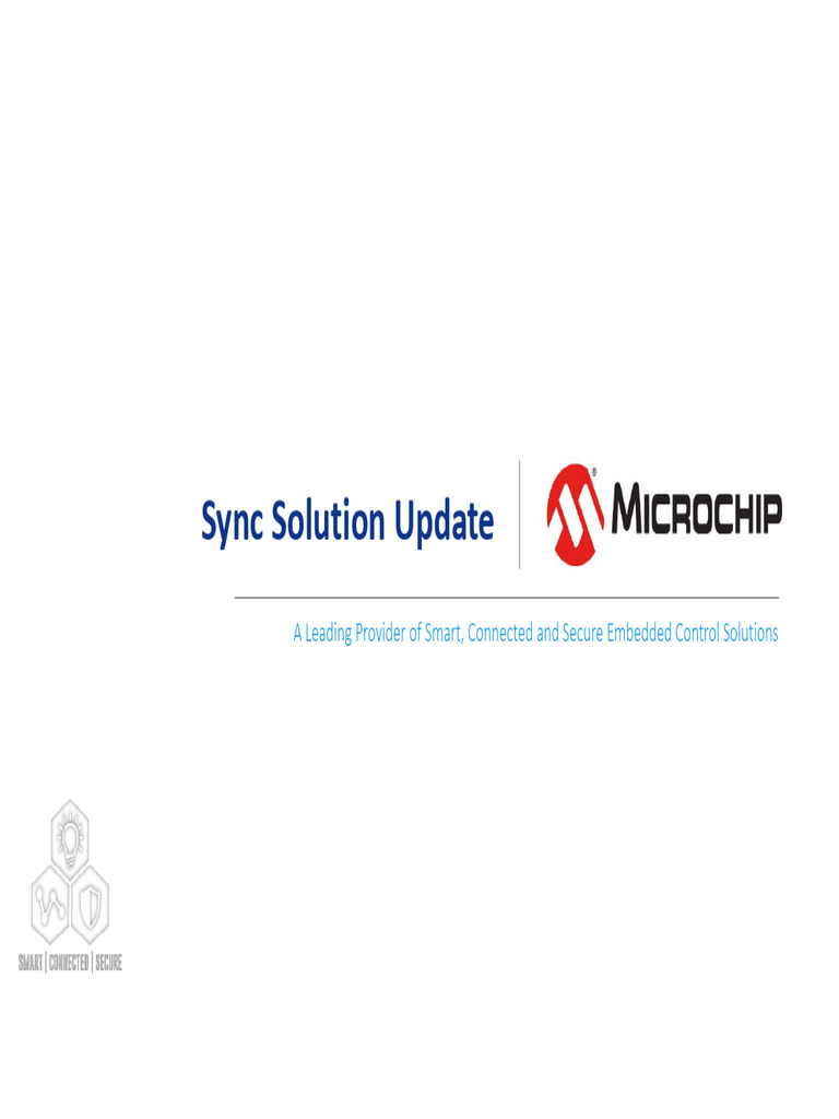 4-Microchip Sync Solution Update (230805) .Rev1 | PDF | Global ...
