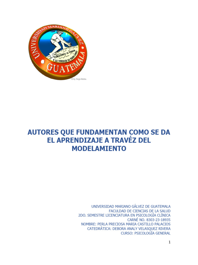 S.9 Autores Que Fundamentan Como Se Da El Aprendizaje A Travéz Del ...