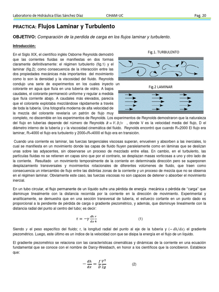 Laminar y TURBULENTO | PDF | Turbulencia | Mecánica