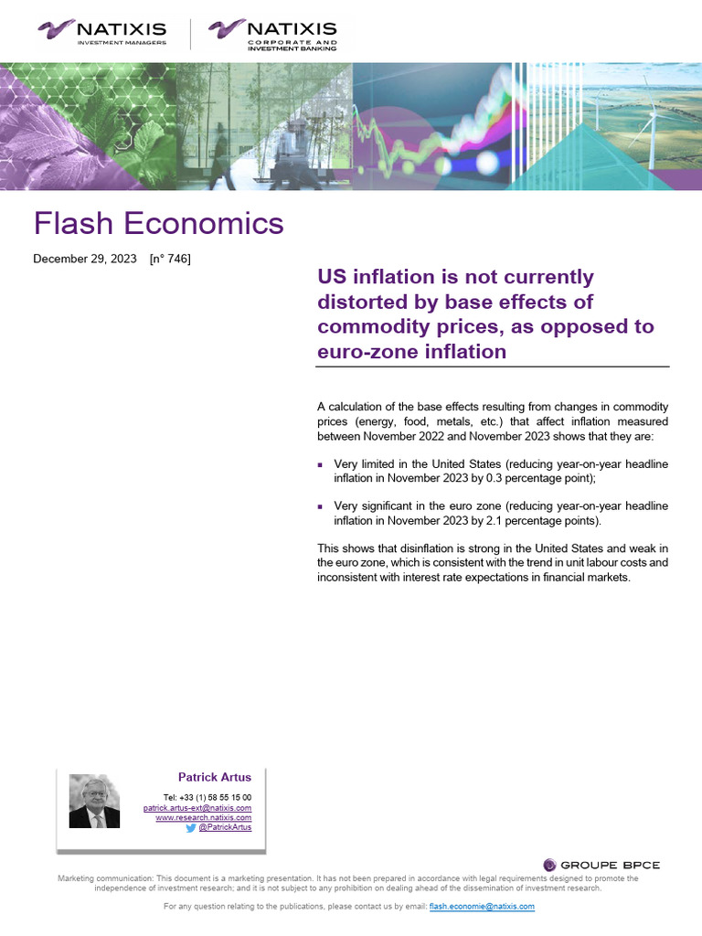 US Inflation Is Not Currently Distorted by Base Effects of Commodity ...