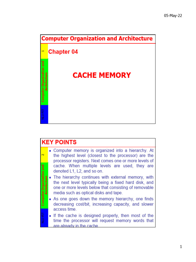 Chapter 04 | PDF | Computer Data Storage | Cpu Cache