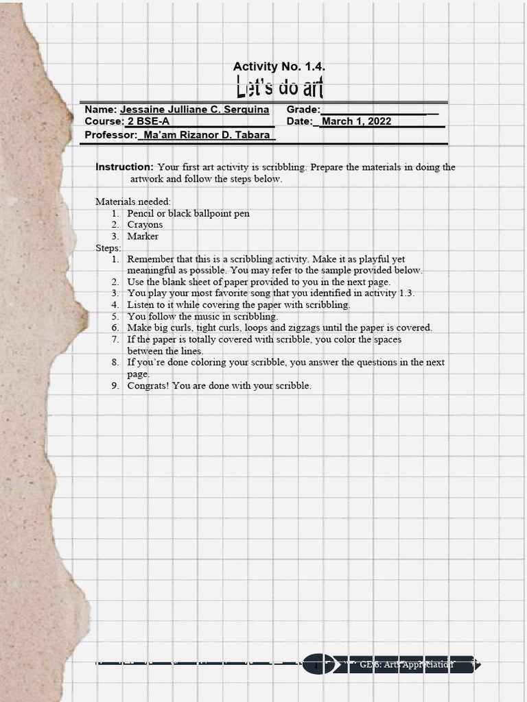 Serquina, Jessaine Julliane_2BSE-A_GE6_chapter 1_activity 1.4.pdf | PDF