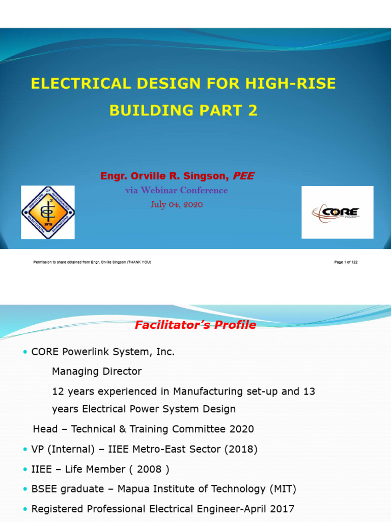 High-Rise Electrical Design Analysis | PDF | Electrical Impedance ...