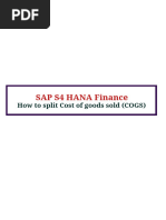 COGS Split | PDF | Cost Of Goods Sold | Inventory