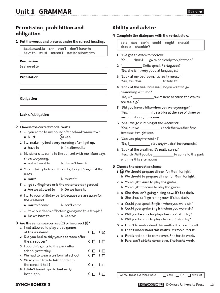Worksheet Unit 1 | PDF | Linguistics | Language Mechanics