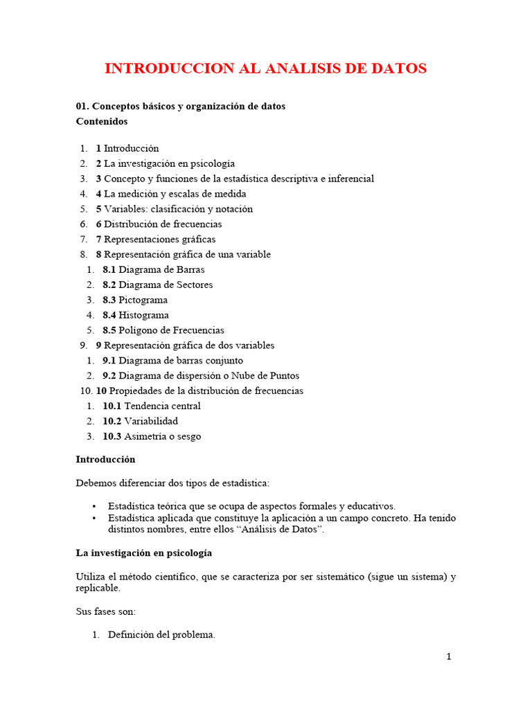 INTRODUCCION AL ANALISIS DE DATOS | PDF | Muestreo (Estadísticas) | Mediana